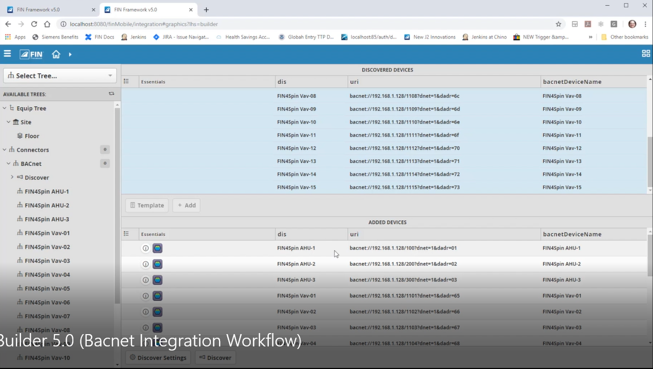 FIN 5 DB Builder - BACnet integration