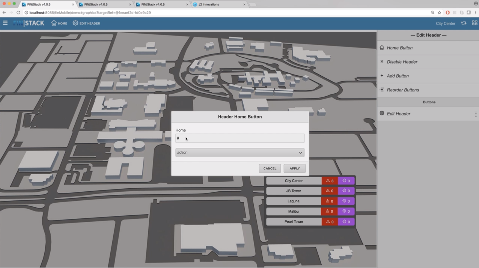 FIN Stack 4.5 - Graphics Builder - Custom Header